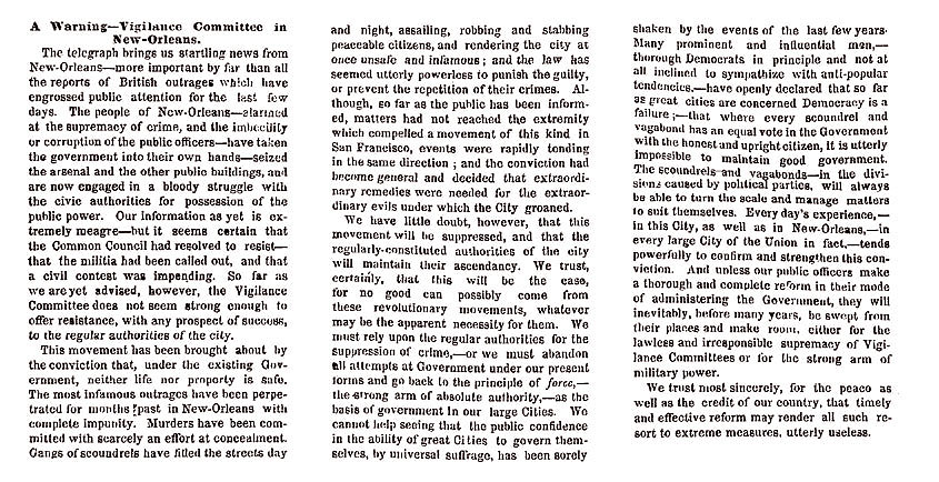 New York Times “a Warning ” June 4 1858 House Divided